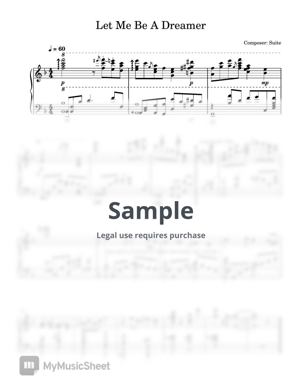 Suite. - Let Me Be A Dreamer Sheets
