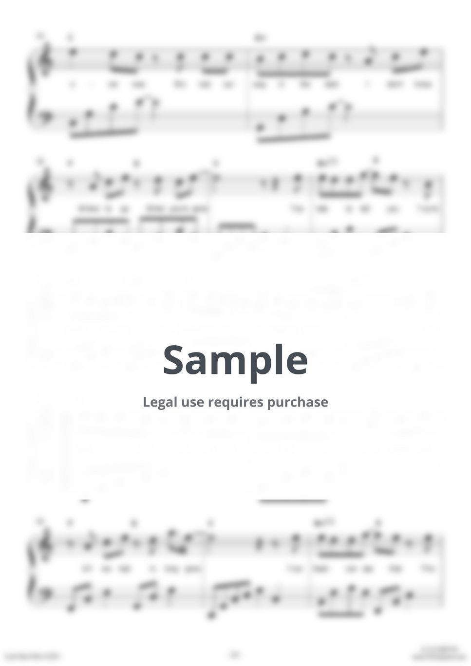 不知 - Melo-D - Just Say Hello(鋼琴獨奏譜附和弦 附英文歌詞 原調演奏版-內含E及C大調兩種版本) Sheet Music by pichia