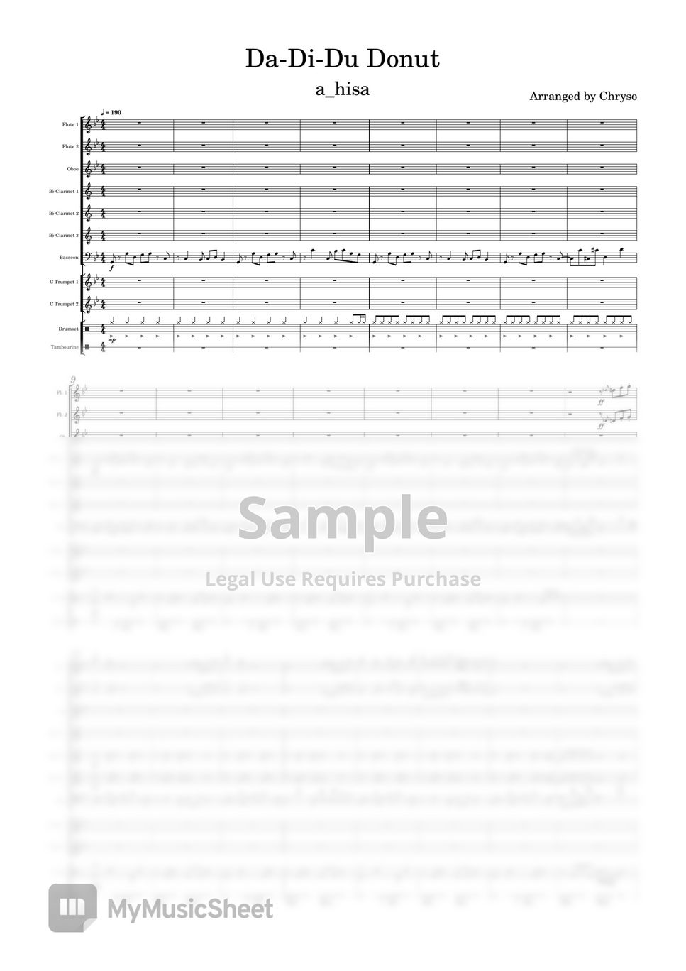 a_hisa - 41. Da-Di-Du Donut (mscz) Sheets by Chryso_Chrysoberyl