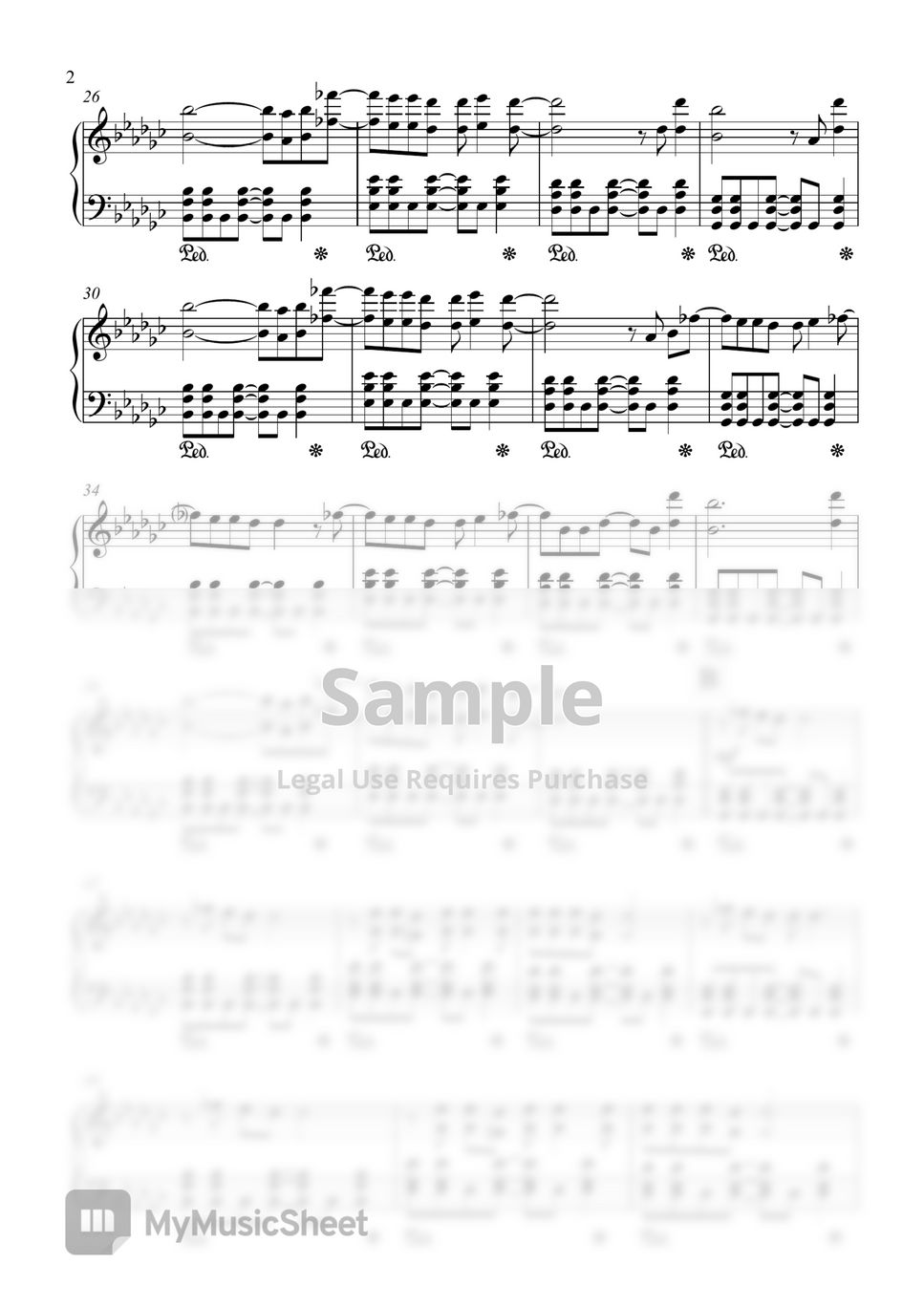 Maroon 5 - Sugar 악보 by Hai Mai