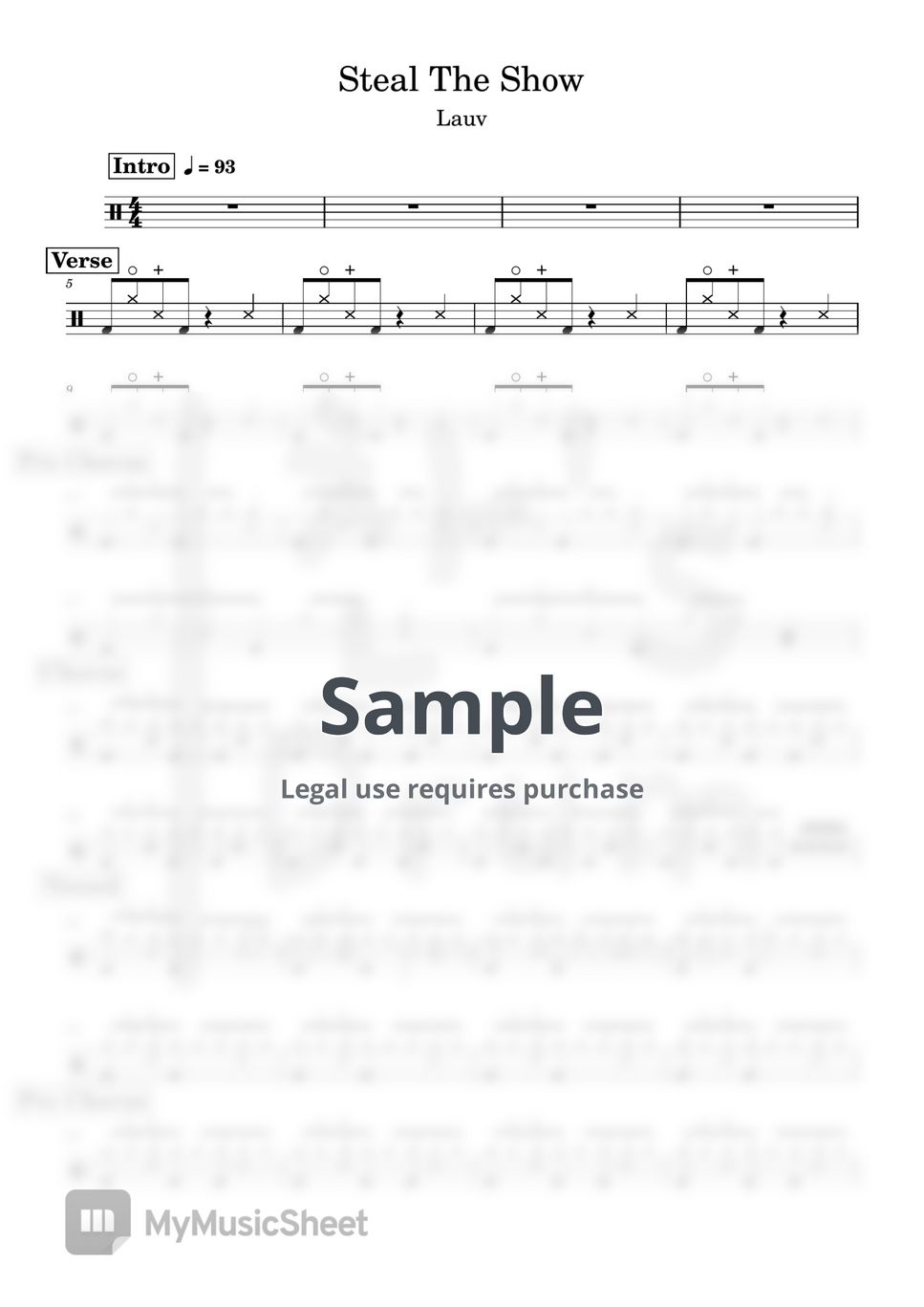 Lauv - Steal The Show Sheets by ollae music