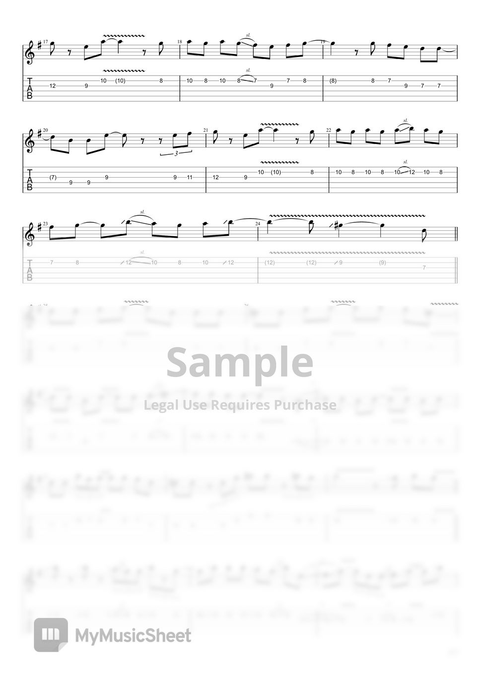 Lisa Hadashi No Step Guitar Ver 악보 By Geeon
