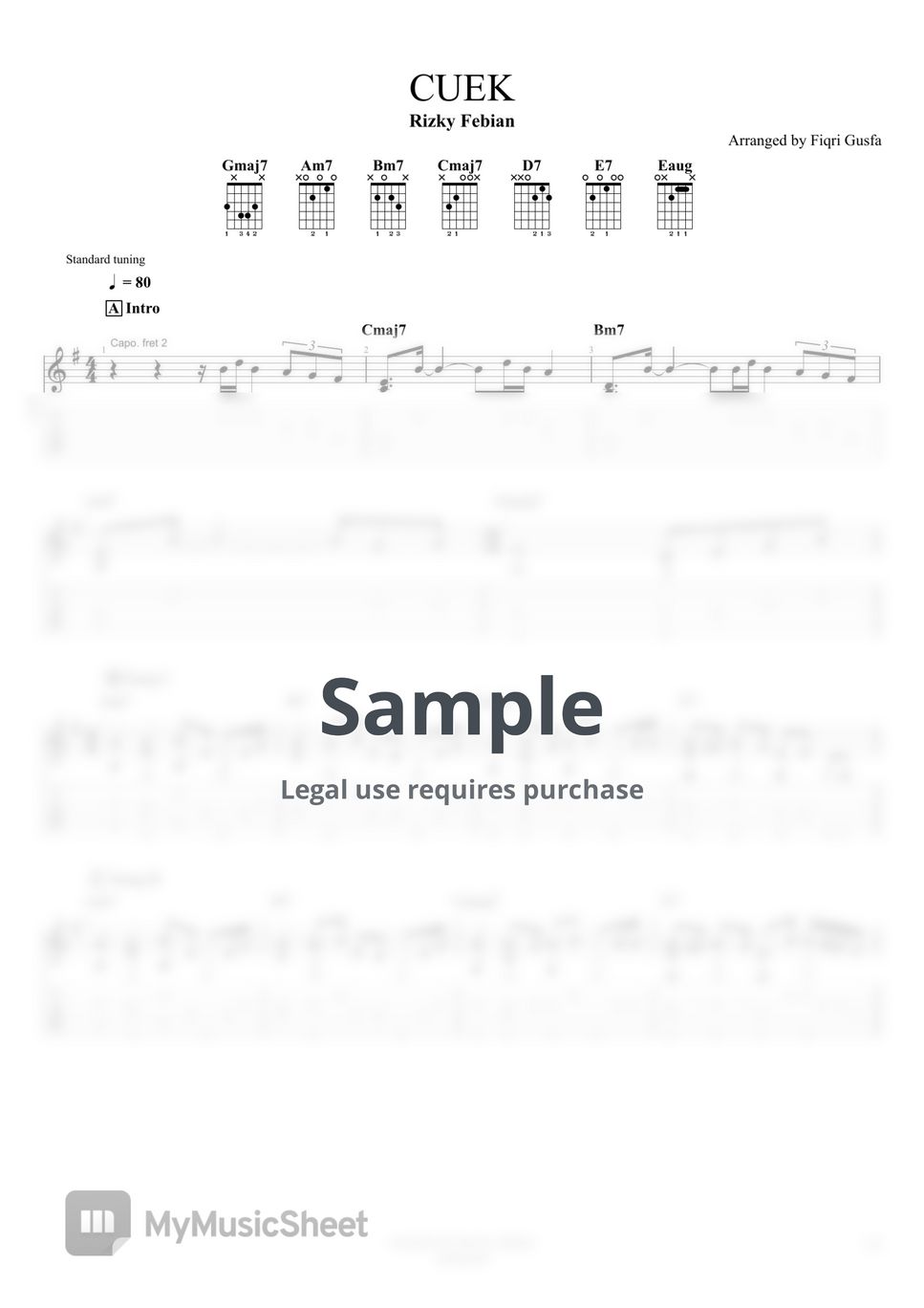 Rizky Febian - Cuek نقر + طبقة واحدة by Fiqri Gusfa