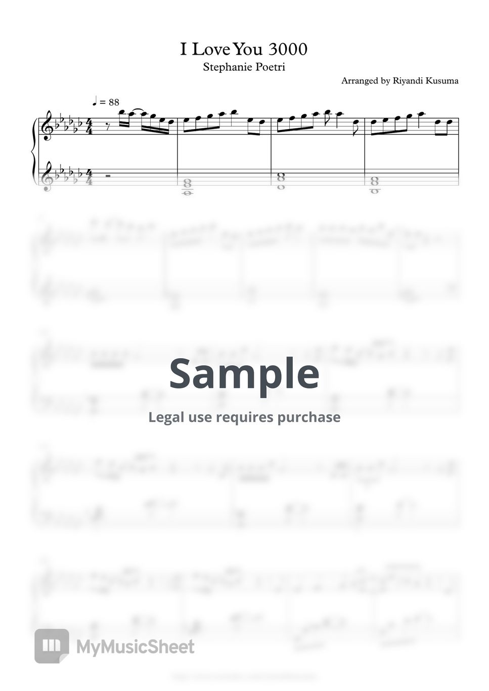 Stephanie Poetri - I Love You 3000 Sheets by Riyandi Kusuma