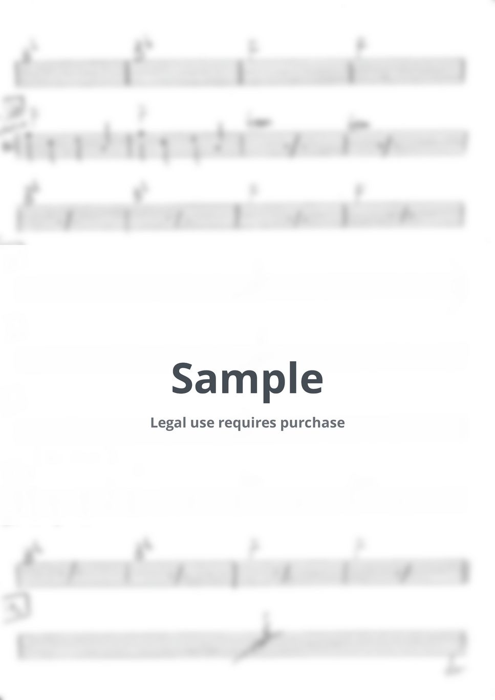 Bruno Mars - Marry you Tab + 단선 악보 by edward8561