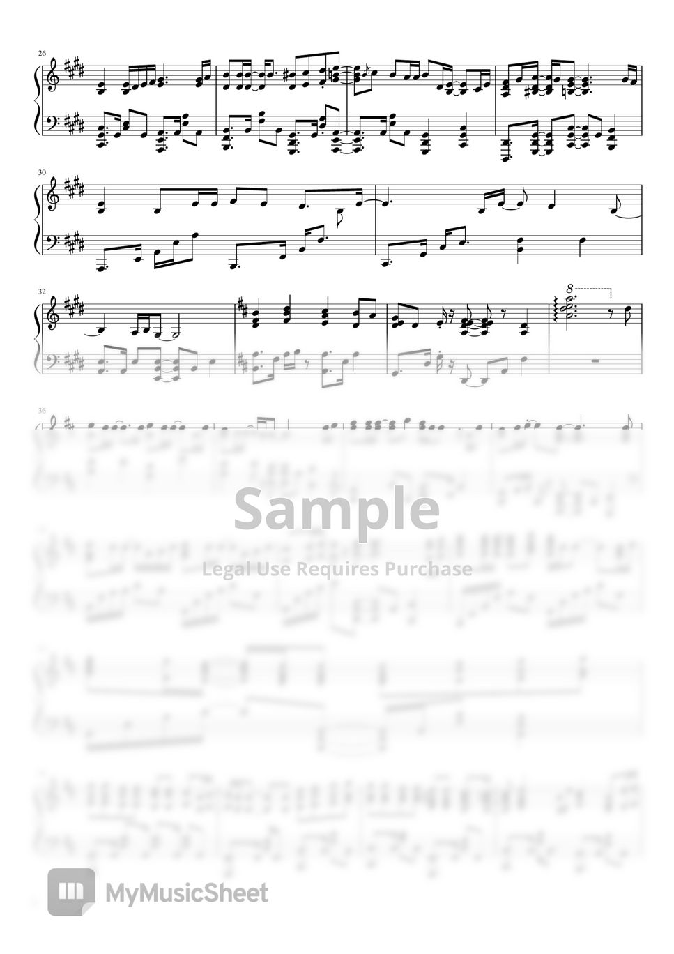 LiSA - 炎 [homura] (Demon Slayer) 악보 by 09square