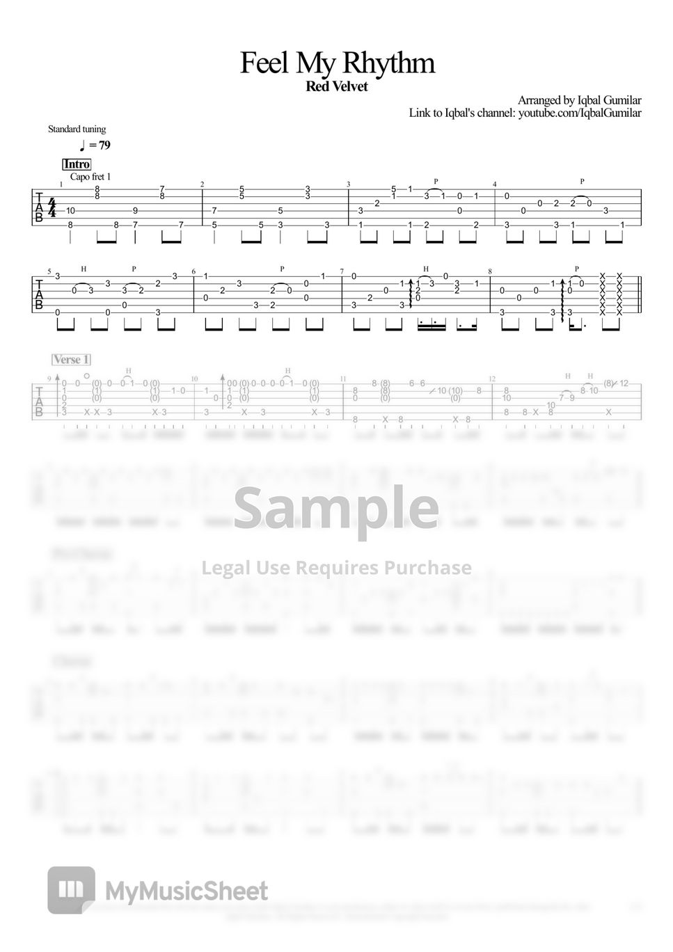 Red Velvet - Feel My Rhythm 楽譜 by Iqbal Gumilar