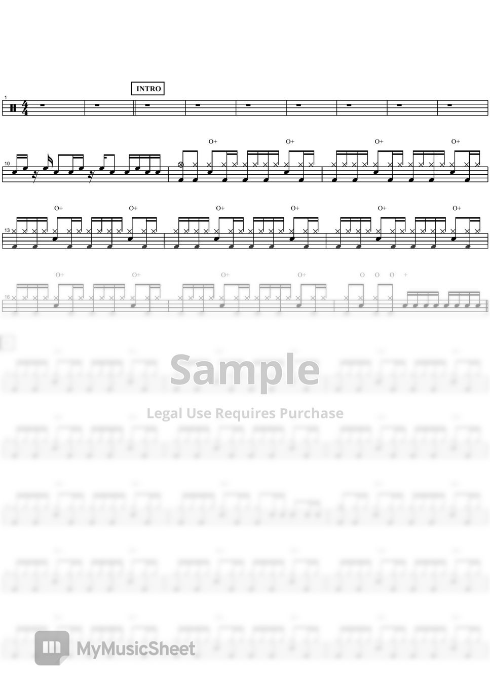Mute Math - Spotlight Sheets by COPYDRUM