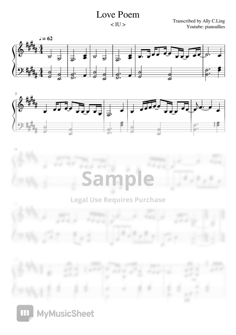 IU - Love Poem แผ่น by Ally C.Ling