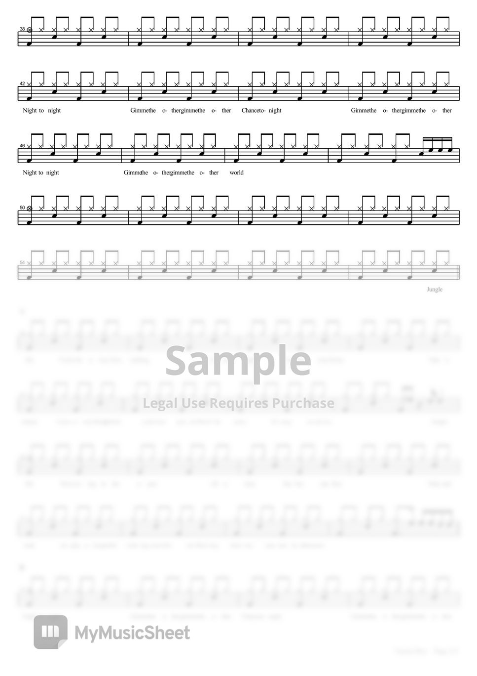 Baltimora - Tarzan boy 악보 by COPYDRUM