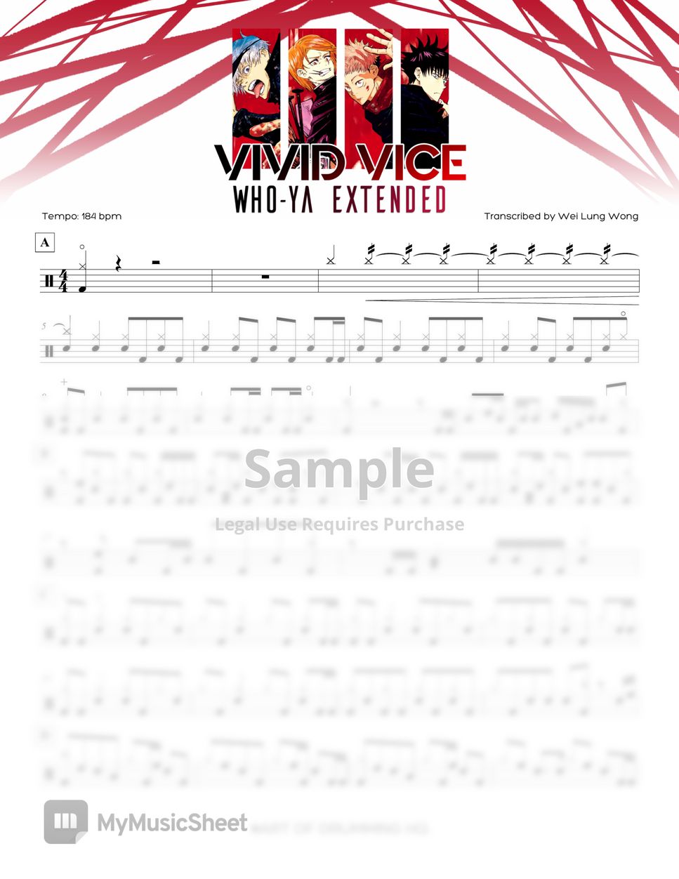 Who Ya Extended - Vivid vice (Jujutsu Kaisen) แผ่น by Wei Lung Wong