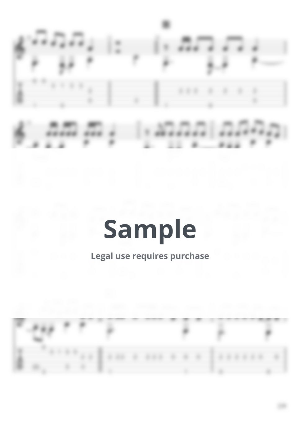 Kocchi no Kento - Hai Yorokonde (Fingerstyle) Sheet Music by u3danchou