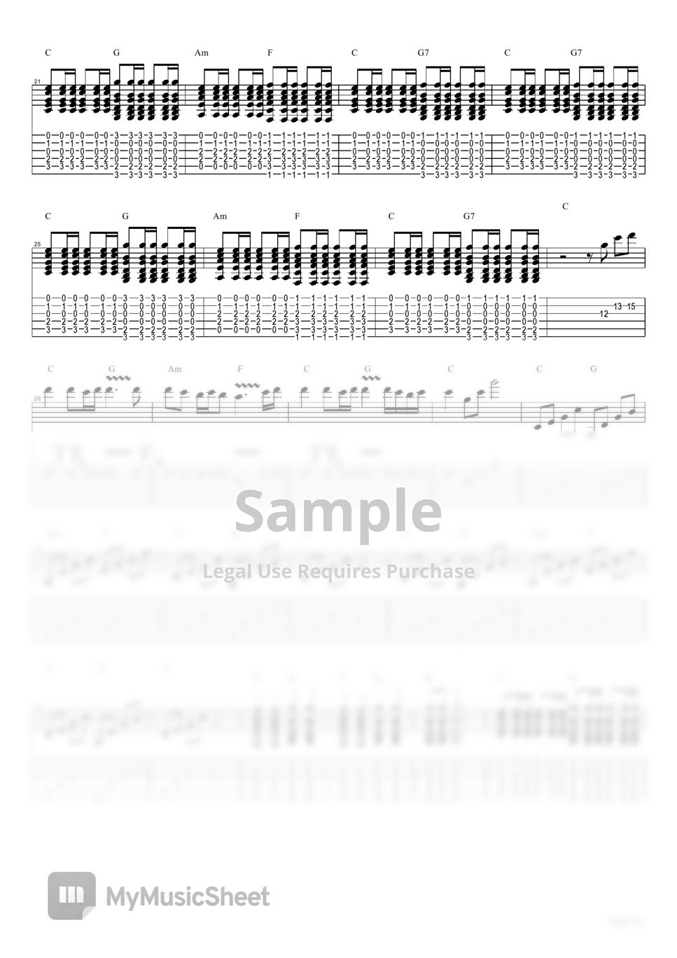 beyond - 真的愛你 guitar tab arrangement Tab + 1staff by eric lo