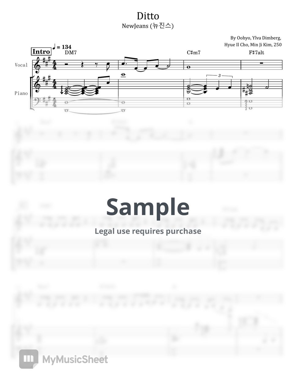 By Oohyo, Ylva Dimberg, Hyue Il Cho, Min Ji Kim, 250 - Ditto (Newjeans ...