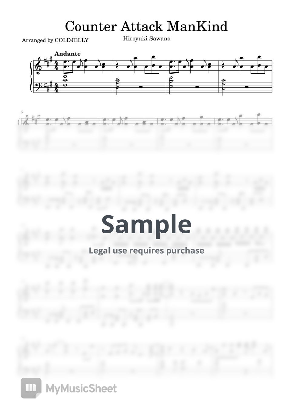 Hiroyuki Sawano - Counter Attack ManKind Hoja by COLDJELLY
