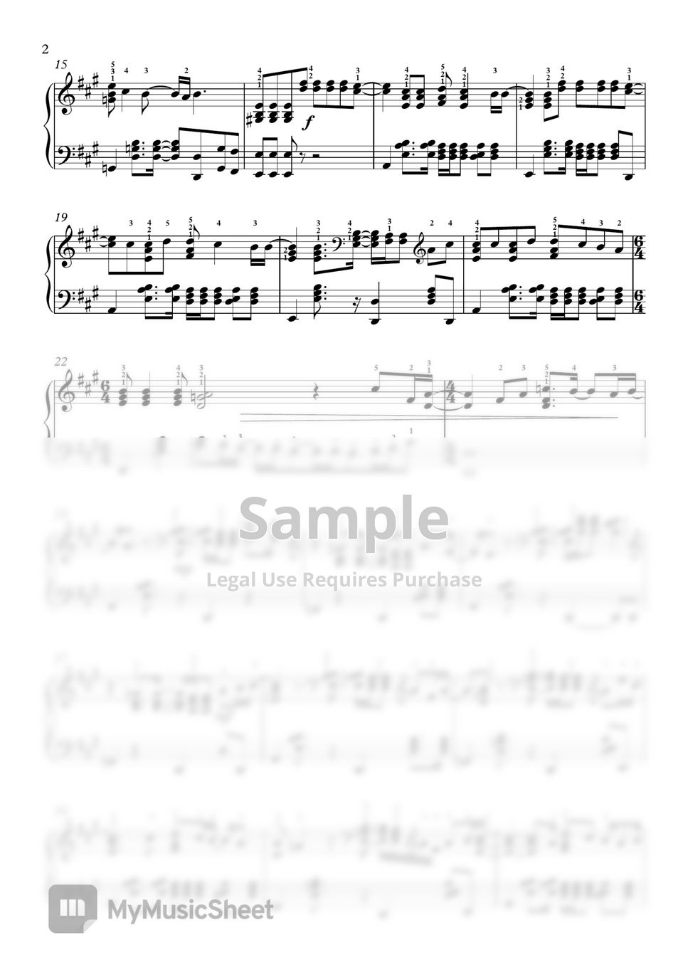 Def Leppard - Two Steps Behind Nuty by Adelina Piano