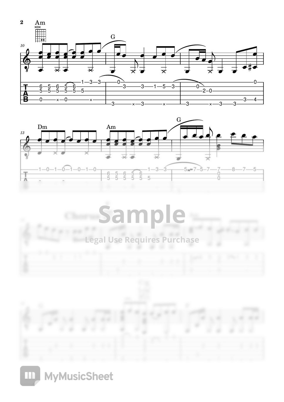 Lewis Capaldi - Forget Me Tab + 1staff by Ondřej Kutman