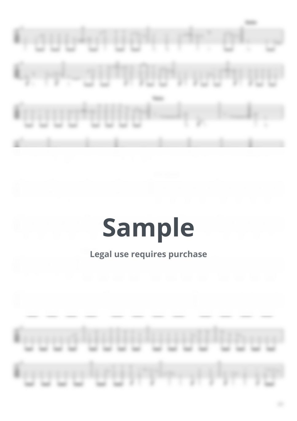 LiSA - Black Box (Bass TAB) 악보 by Muya