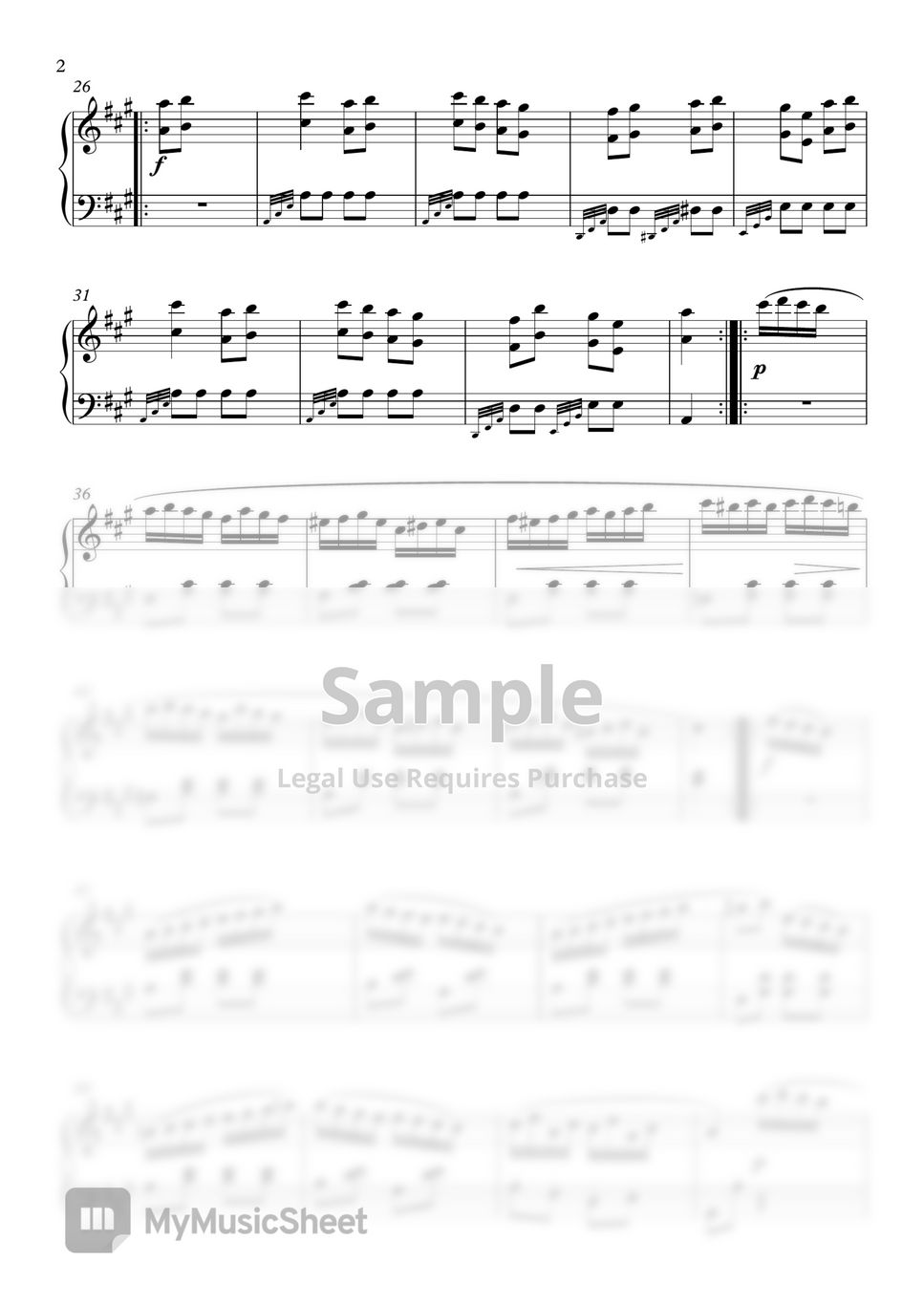 Mozart - Rondo Alla Turca (Turkish March) Sheet Music by PianoGenius