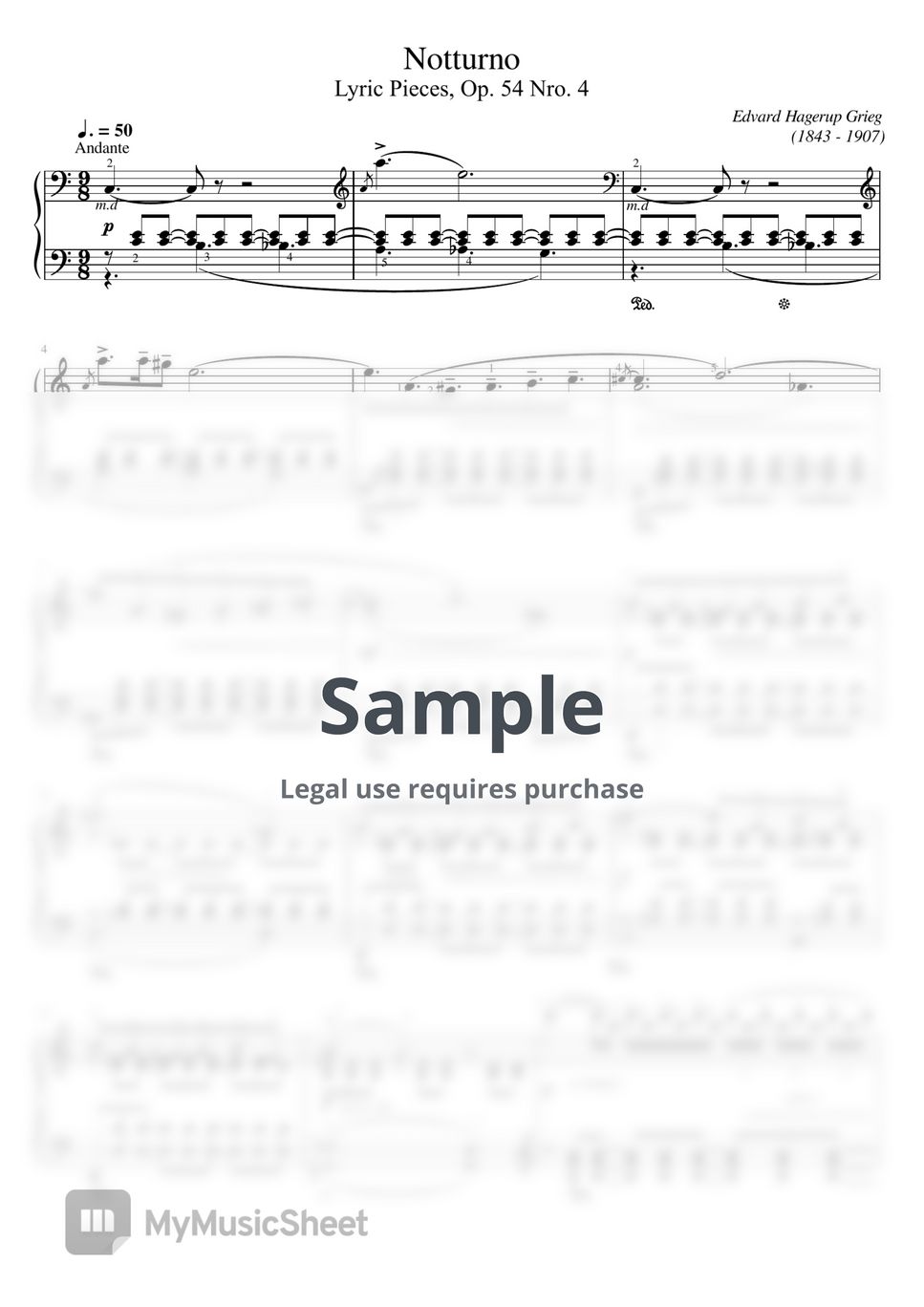 Edvard Grieg - Notturno Lyric Pieces, Op.54 No.4 (Original With ...