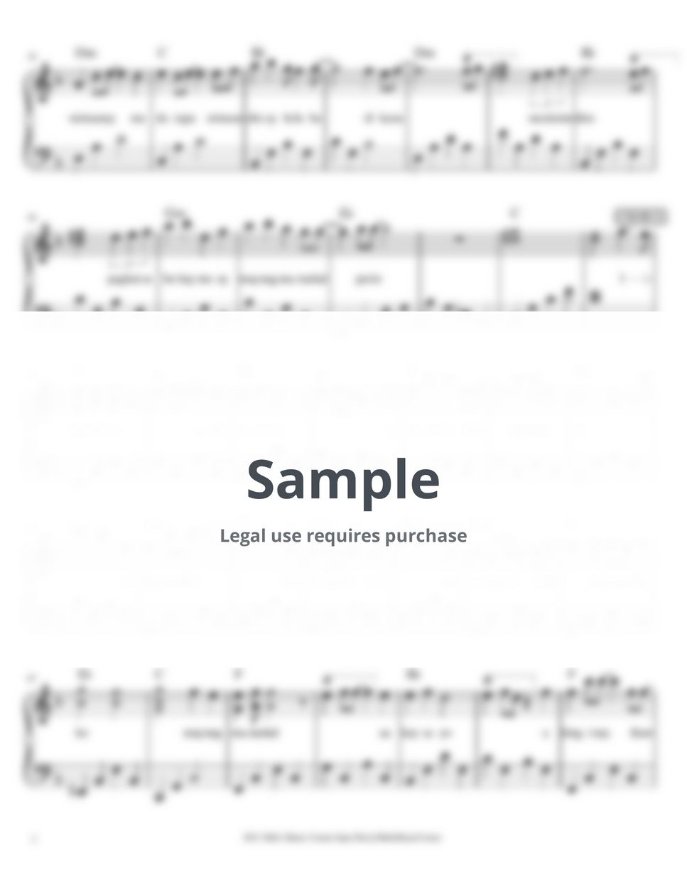 Carol Banawa - Iingatan Ka (piano sheet music) Sheet Music by Mel's ...