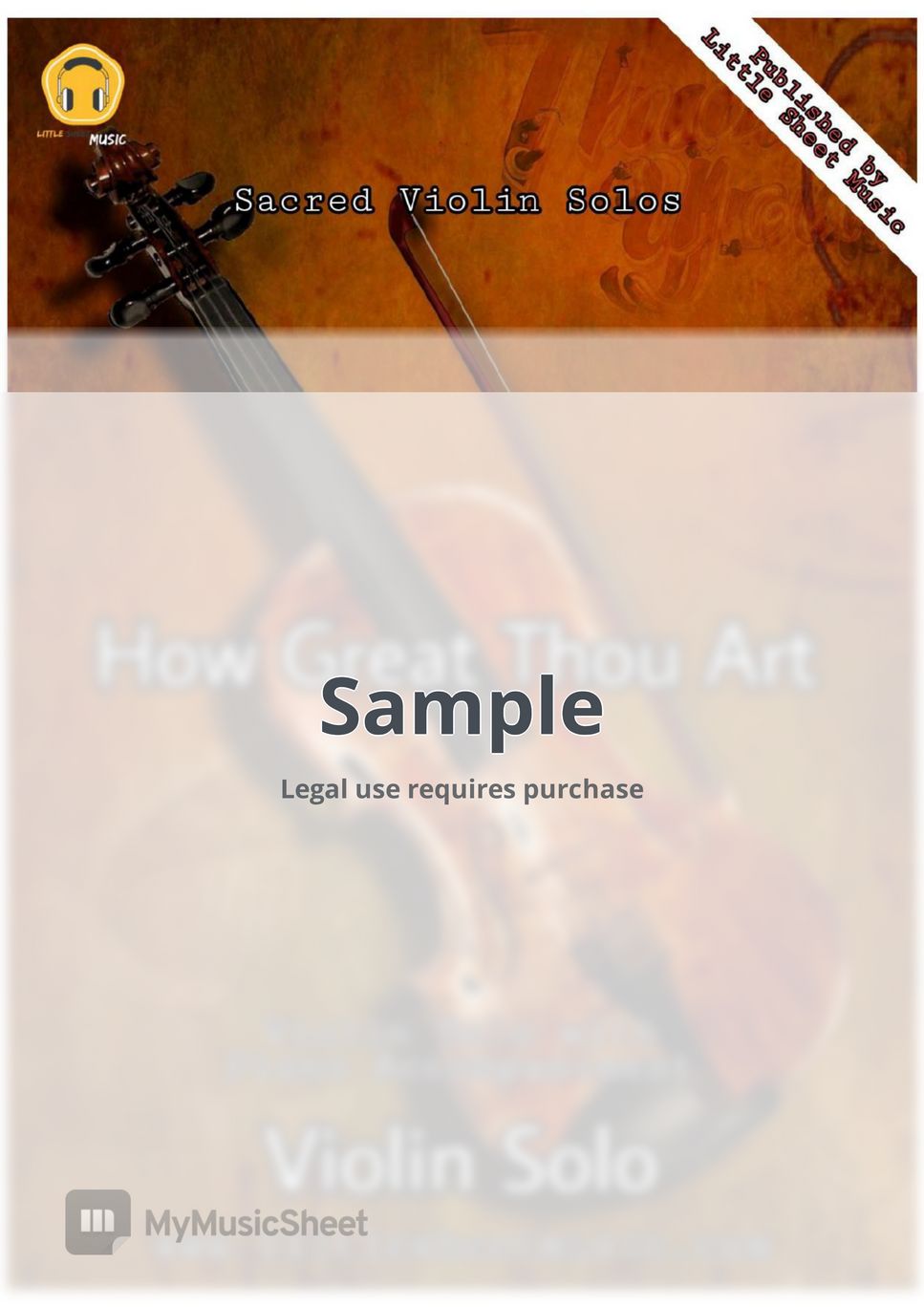 Traditional - How Great Thou Art (Violin Solo with Piano Accompaniment ...