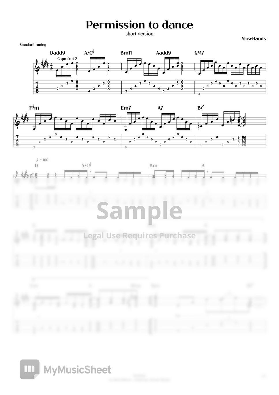 BTS - Permission to dance Sheets by SlowHands