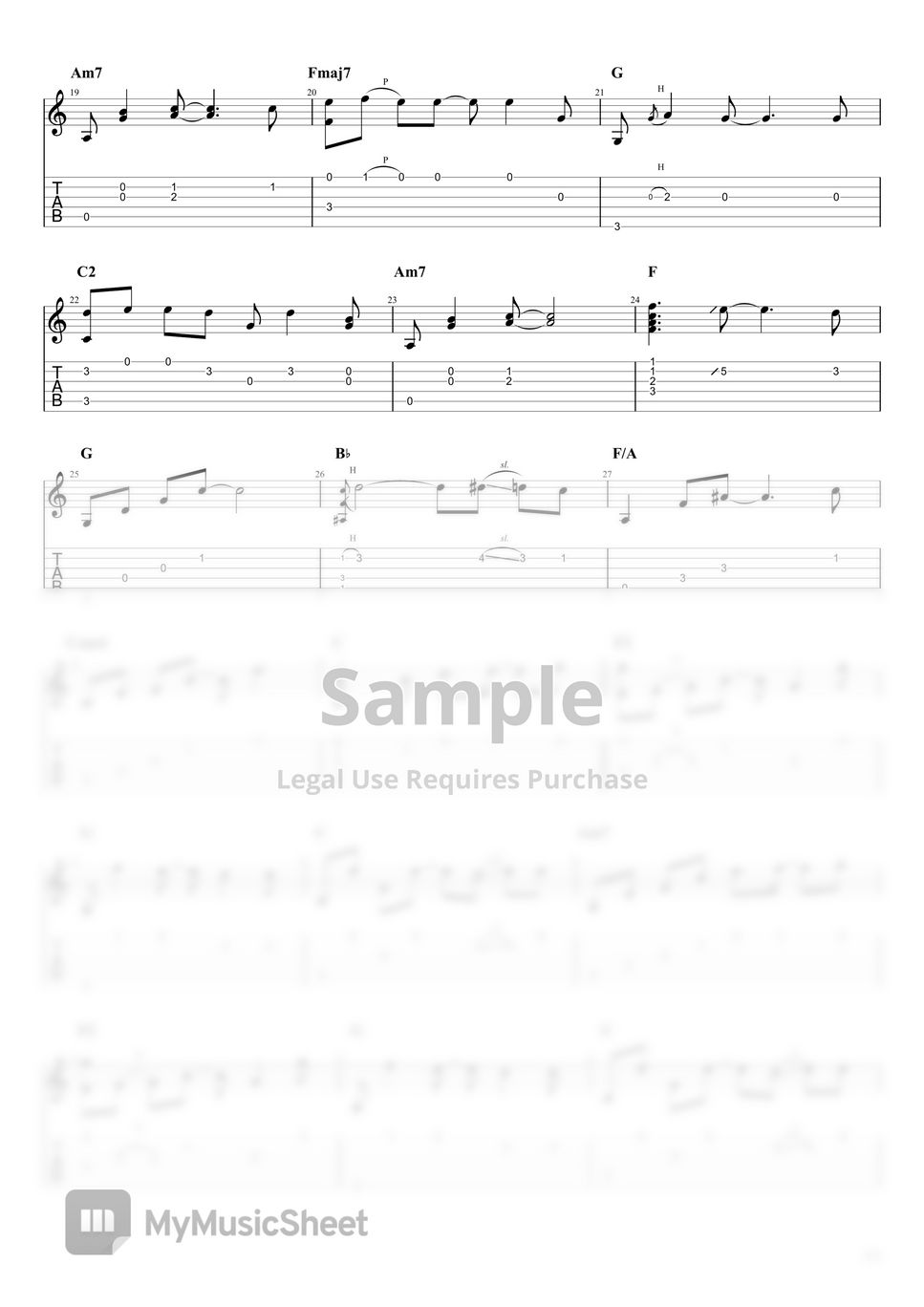 그 해 우리는 - 비비 - 우리가 헤어져야 했던 이유 Sheets by David Chun