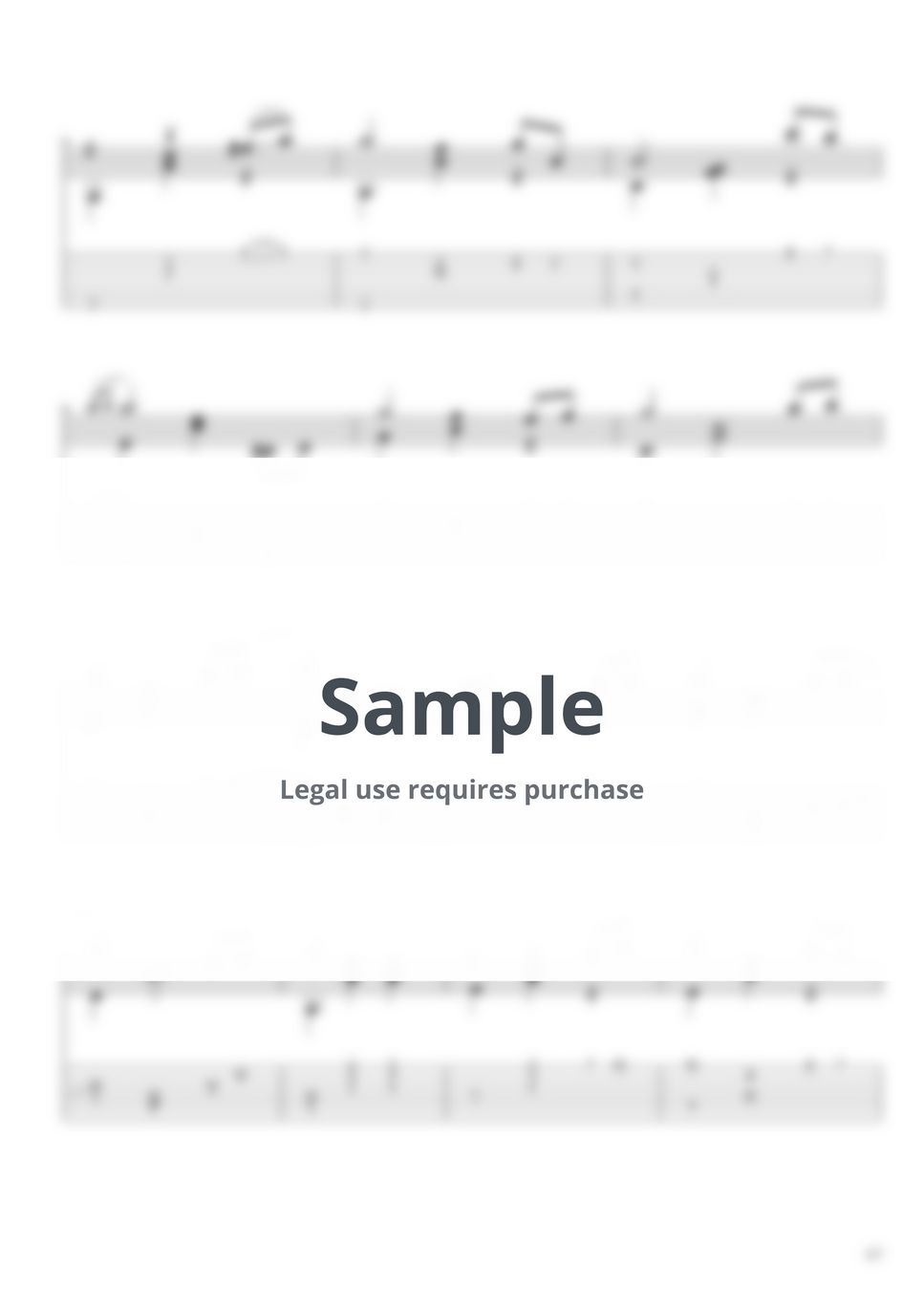 Agustín Barrios Mangoré - Tu Imagen TAB+1 Staff by Agape Guitar