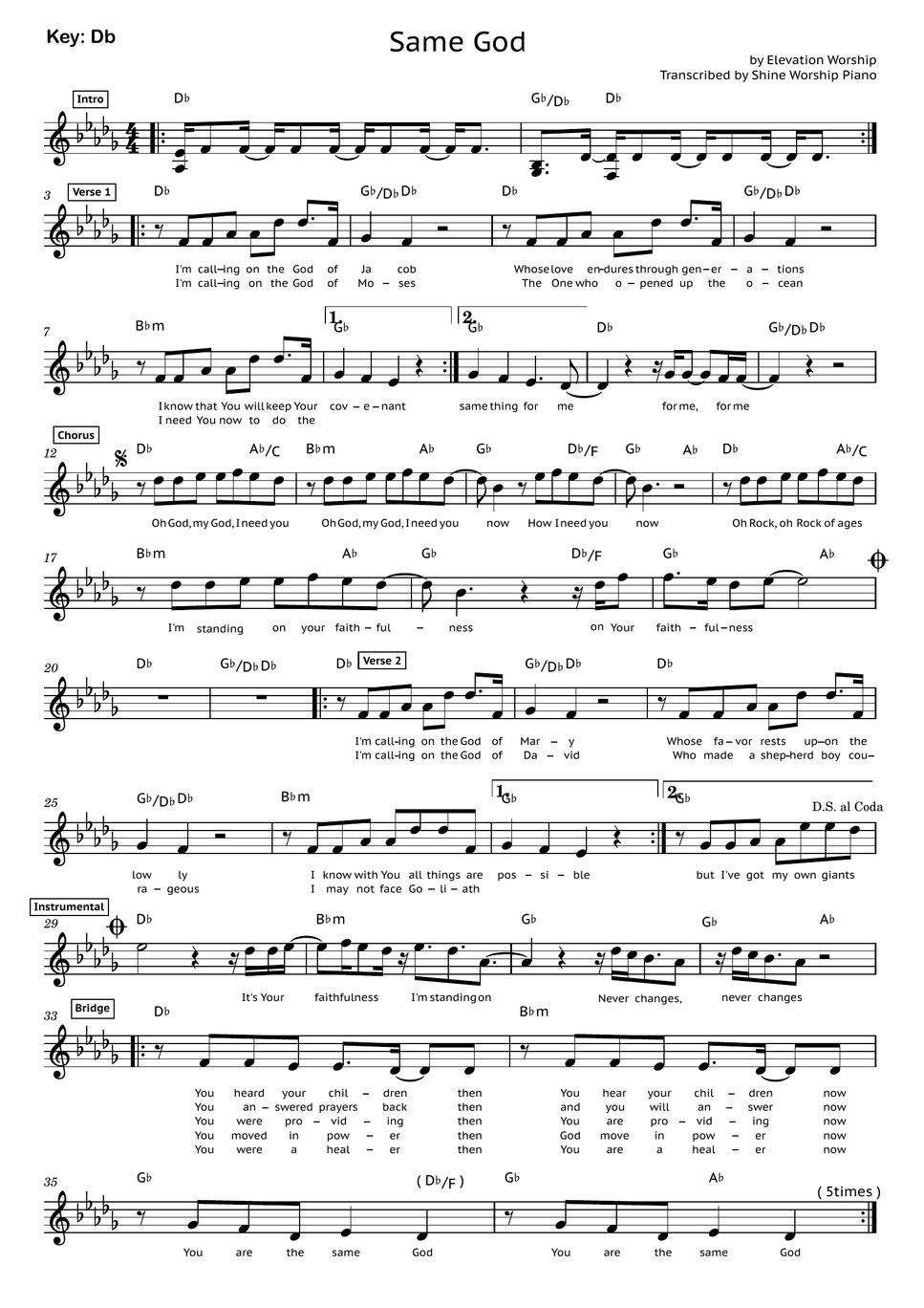 Steven Furtick, Brandon Lake, Pat Barrett, Chris Brown - Same God ...