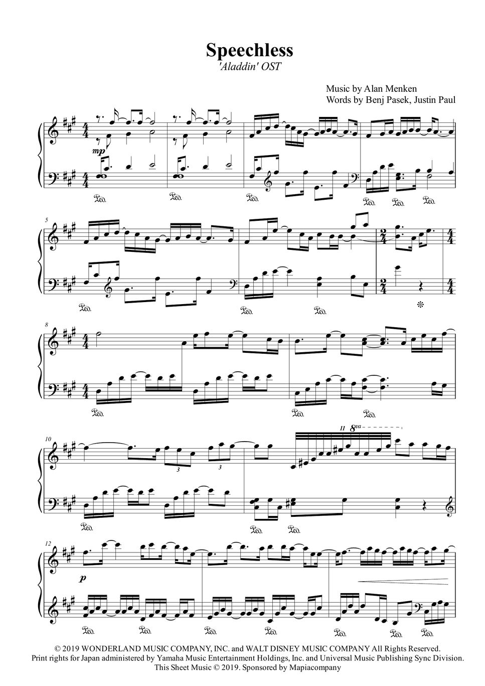 Speechless - Aladdin Sheets by CANACANA family