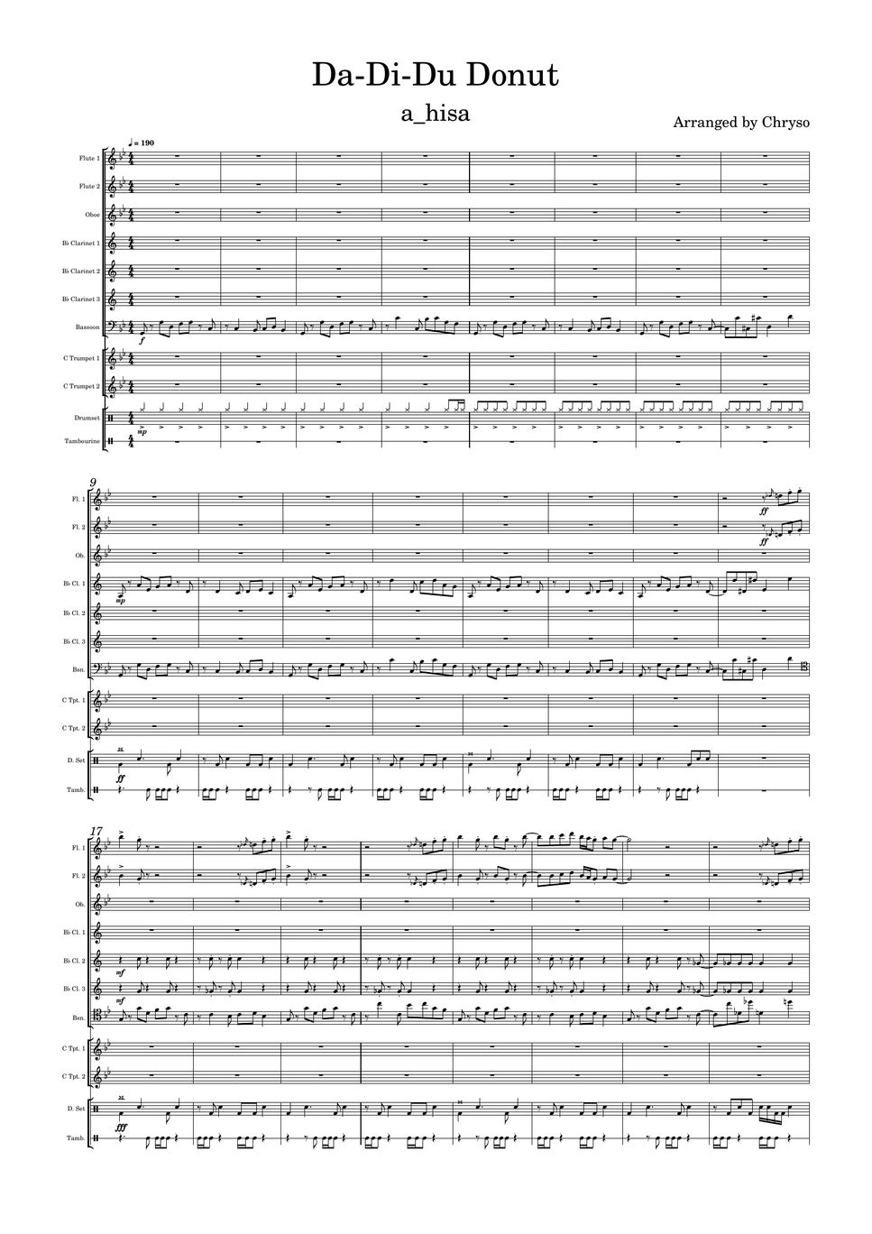 a_hisa - 41. Da-Di-Du Donut (mscz) Sheet by Chryso_Chrysoberyl