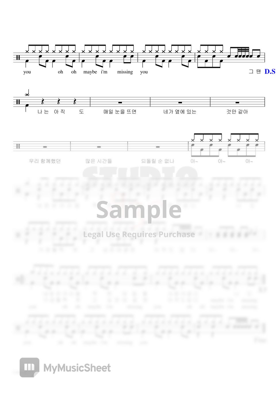 G-Dragon(지드래곤) - Missing You Sheet Music by Studio830
