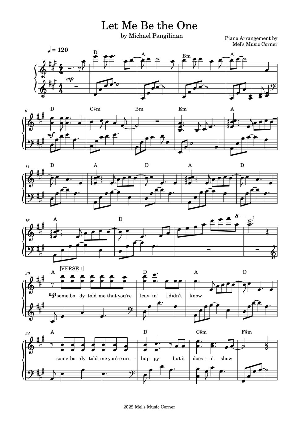Jimmy Bondoc (Michael Pangilinan version) - Let Me Be the One (piano ...