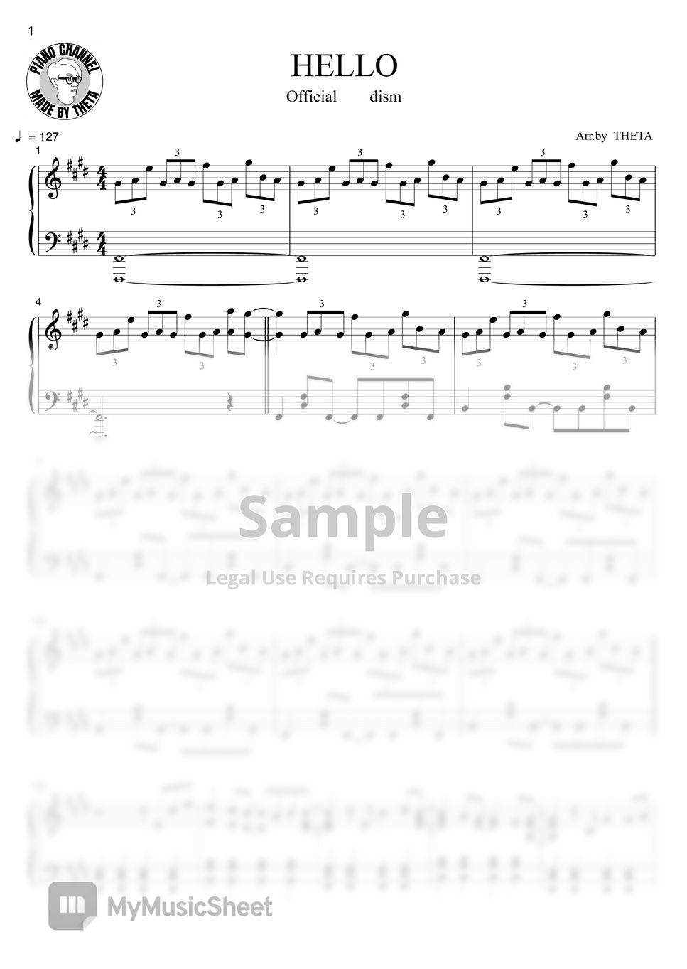 OfficialHIGEDANdism - HELLO Sheets by THETA PIANO