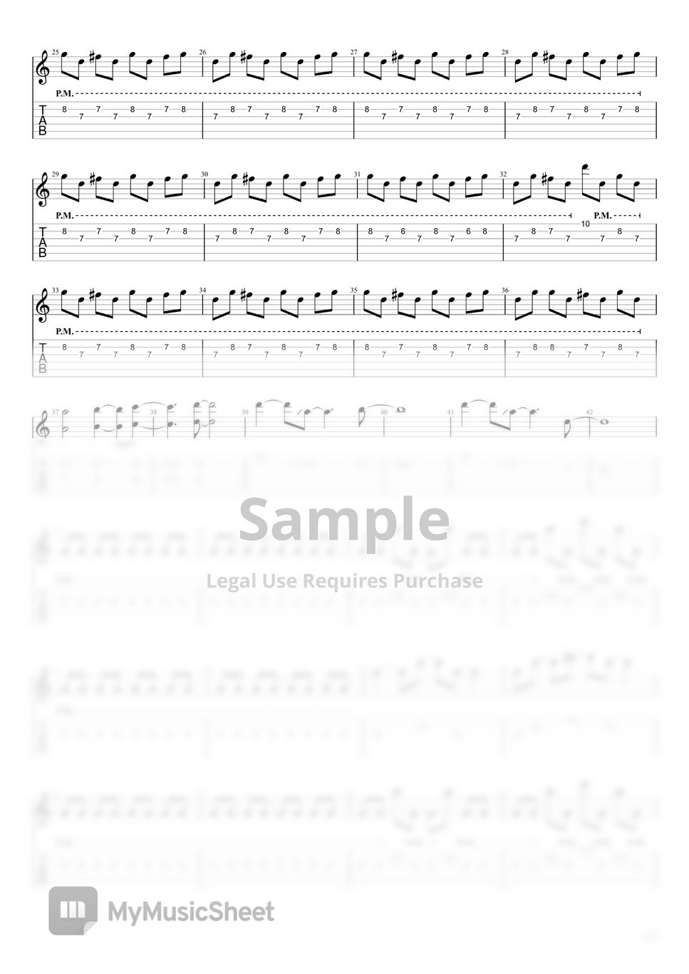 Isaiah6tyone 아이자야씩스티원 빛으로 비추시네 일렉기타 악보 Sheets By Grail Lee