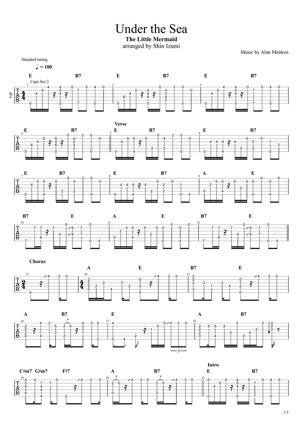 The Little Mermaid - Under the Sea Sheets by Shin Izujmi