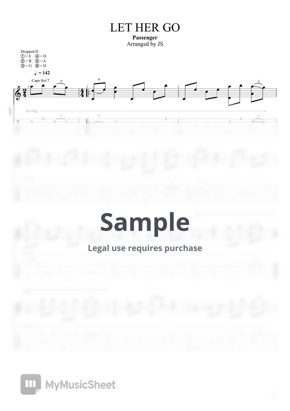 Passenger - Let Her Go TAB+1 Staff by JS-WAVE