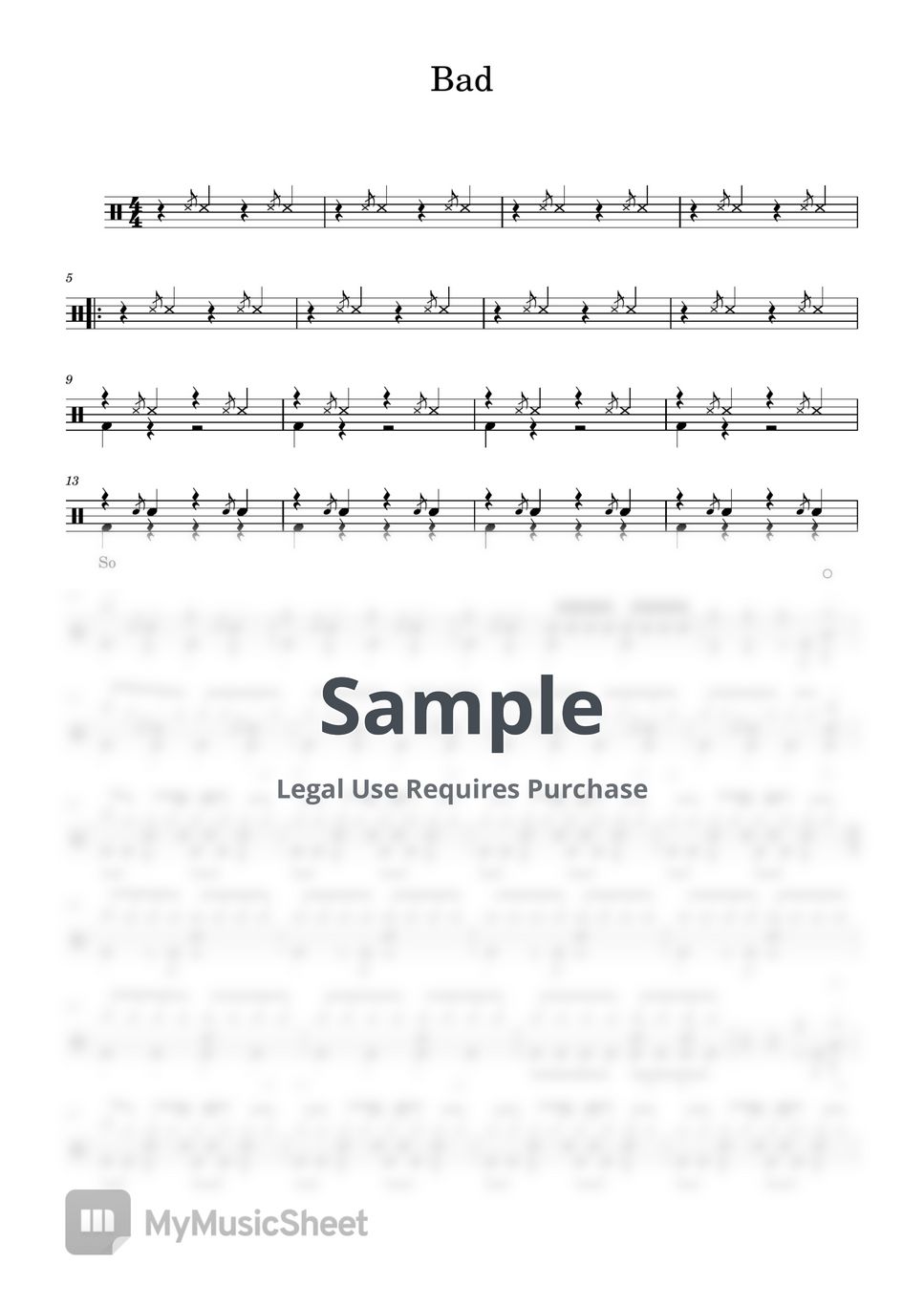 Christopher - Bad Sheet Music by 하르하르