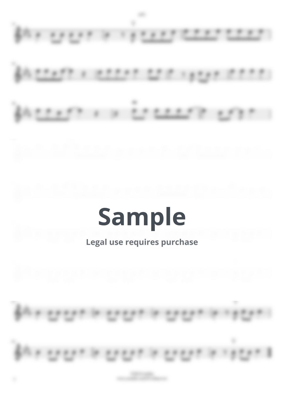 ROSÉ & Bruno Mars - APT. Sheet Music by 캣올린CatOlin