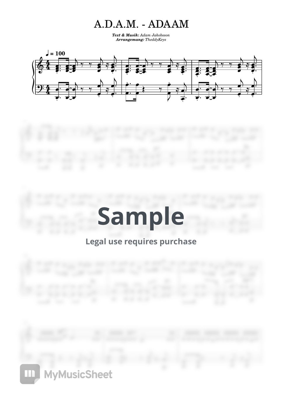 ADAAM - A.D.A.M Sheets by TheddyKeys