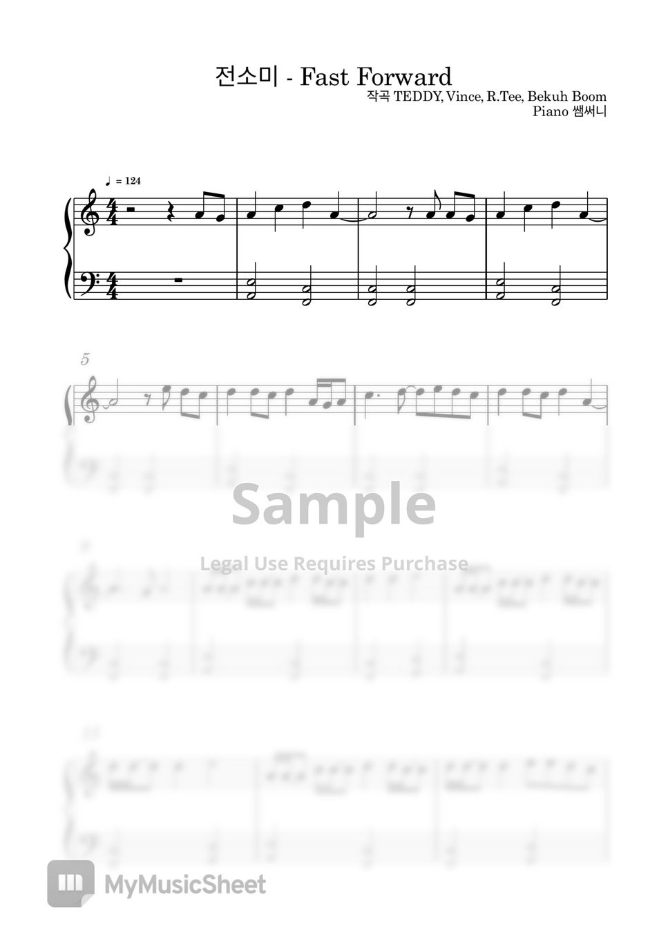 전소미 - Fast Forward Sheets by samsunny