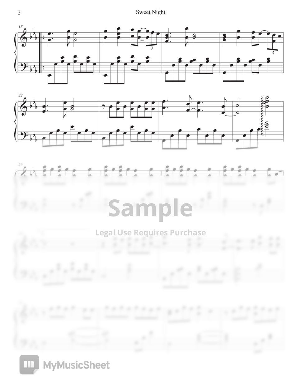 V (BTS) - Sweet Night (Itaewon Class OST) Sheets by Jinnie J