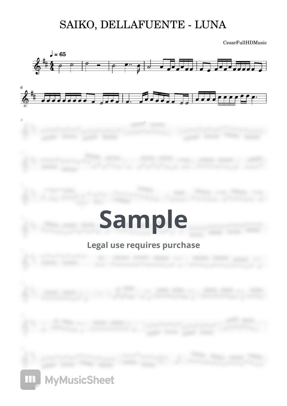 SAIKO, DELLAFUENTE - LUNA Sheets