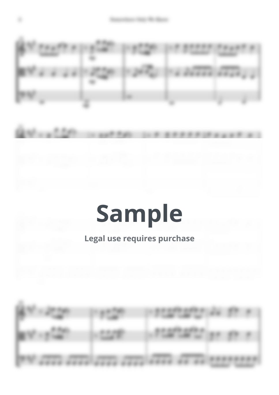 Keane - Somewhere Only We Know (string trio Vln Vla Vlc) Sheets by Estreguin