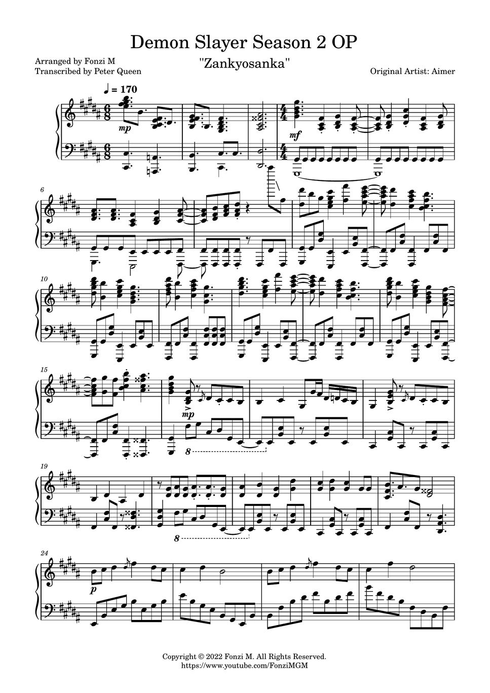 Aimer - Demon Slayer: Kimetsu no Yaiba Season 2 OP - "Zankyosanka ...