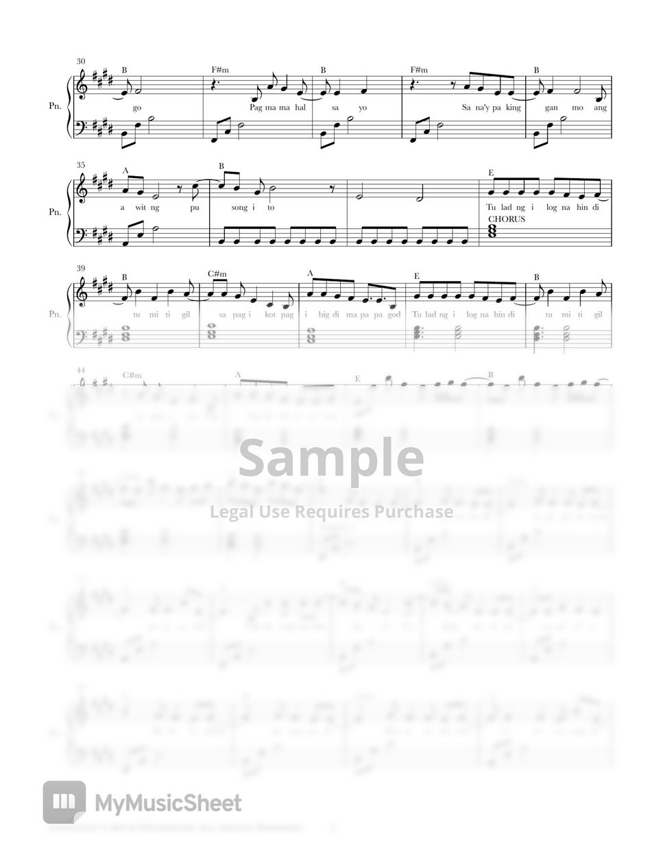 Callalily - Magbalik (Easy Version) Piano Sheet Music PDF | PHianonize ...