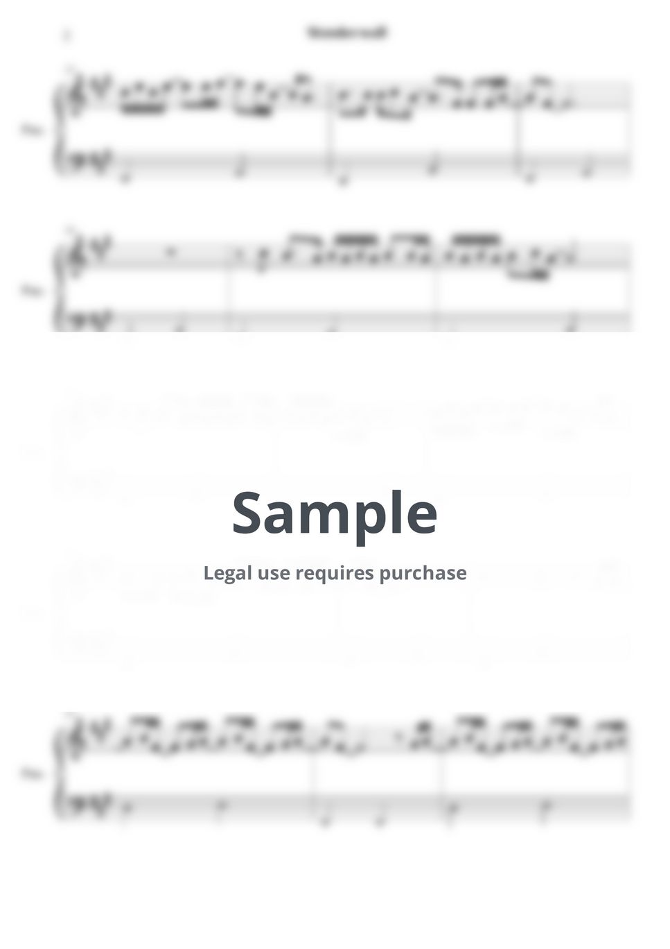 Oasis - Wonderwall 악보 by Right Now Piano