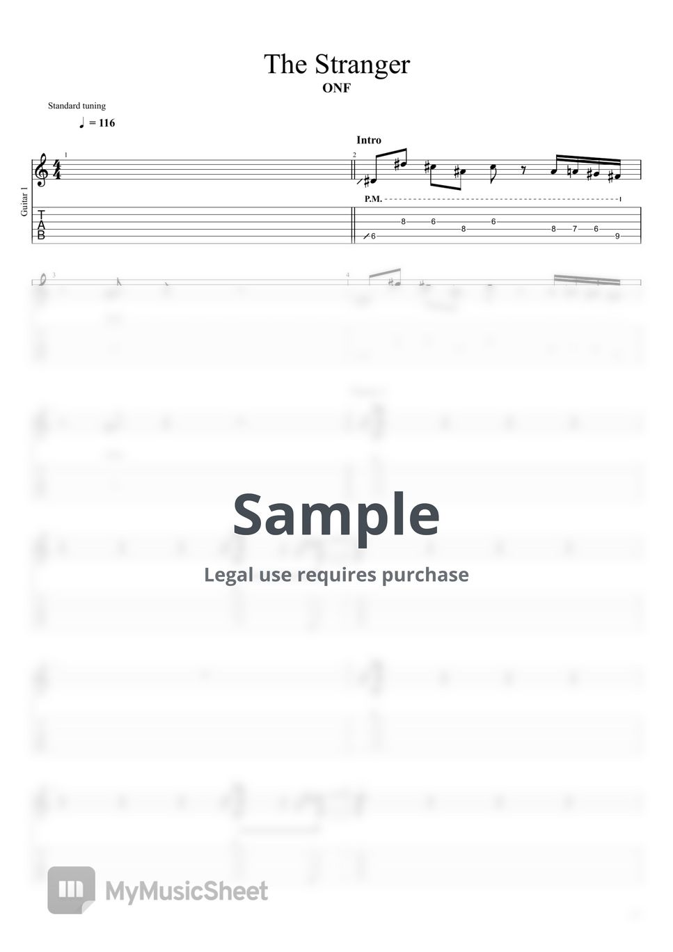 ONF - The Stranger Tab + 1staff by Rob Ethereal
