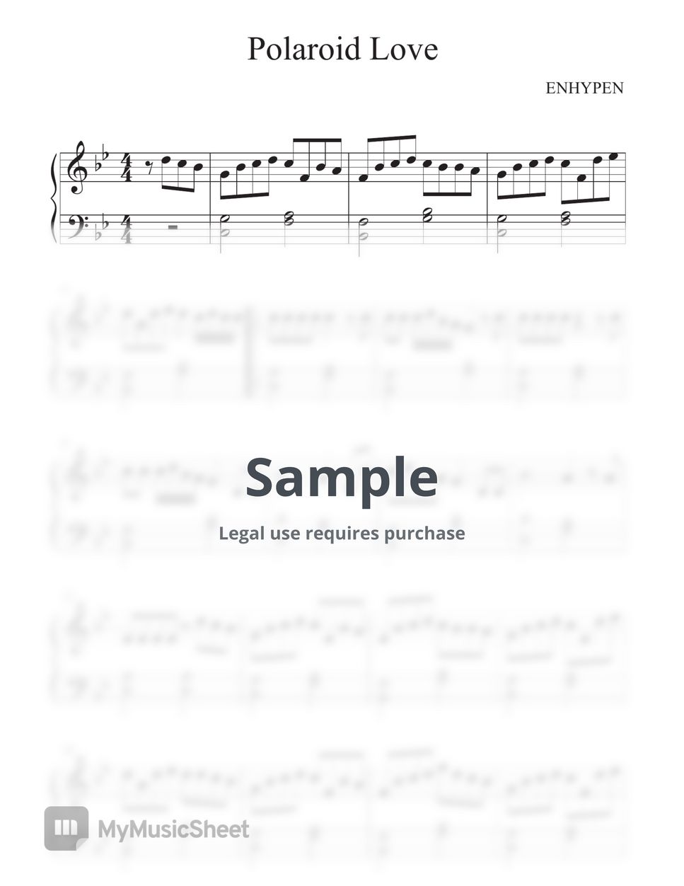 ENHYPEN - Polaroid love 악보 by Cathy Pate